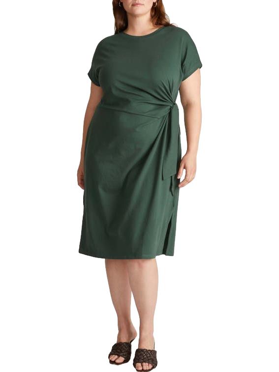 UNIVERSAL STANDARD Universal Standard crescent knot t-shirt dress